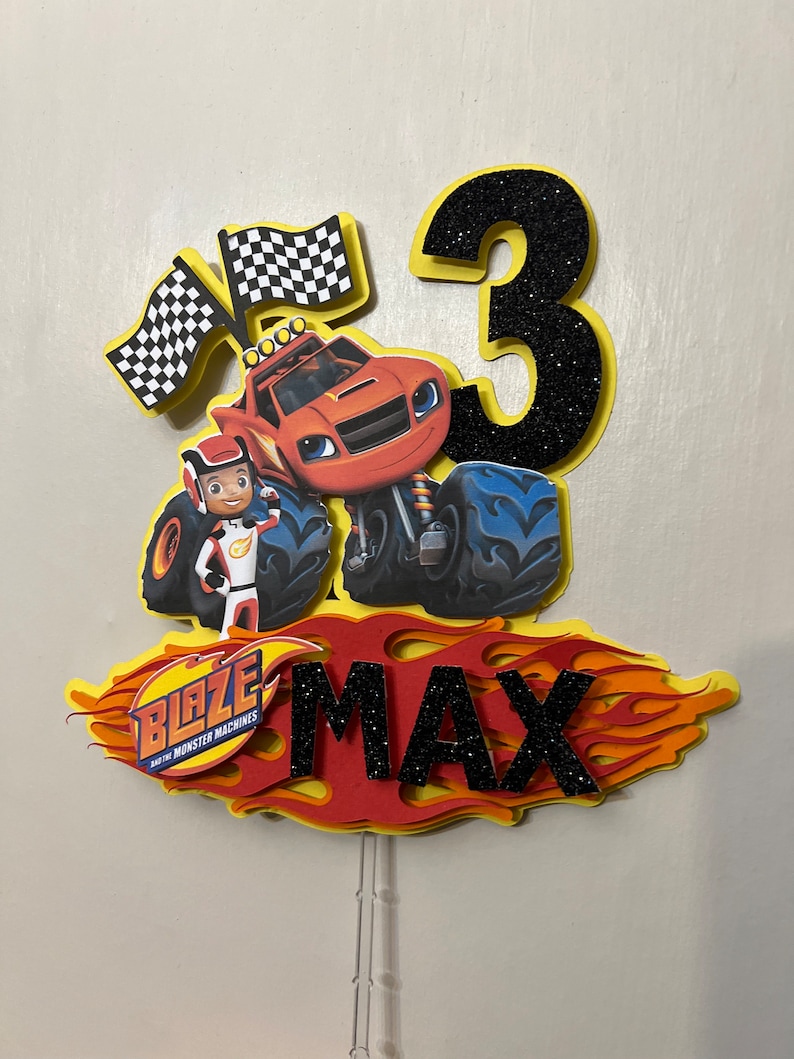 3D Blaze Custom Cake Topper - Etsy