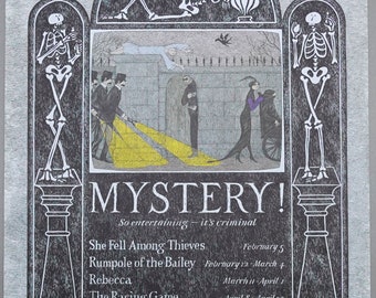 EDWARD GOREY Vintage 1970s RARE Poster Print Gothic Home - Etsy