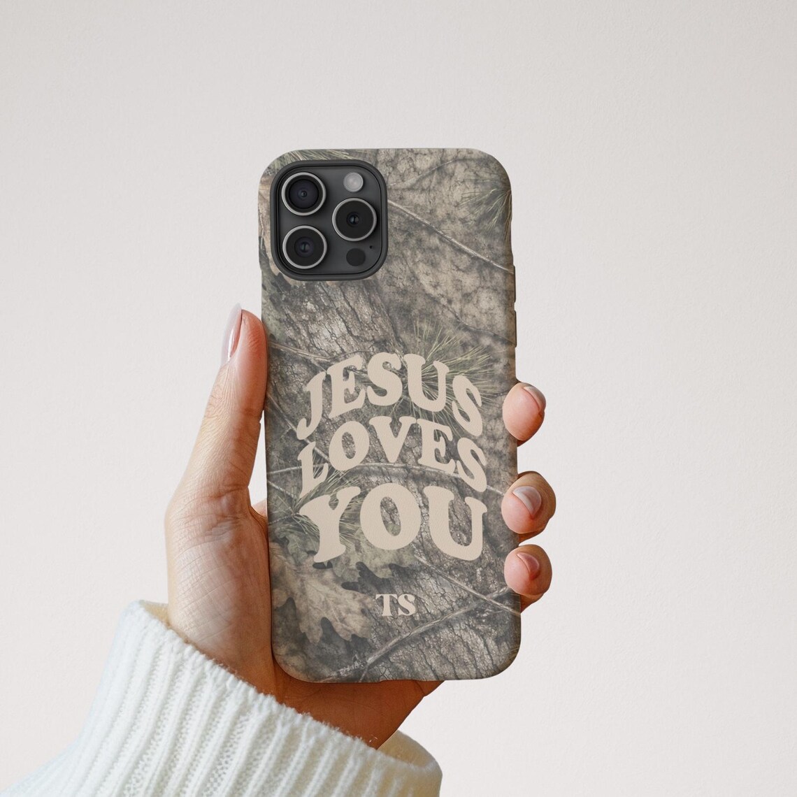 Jesus Loves You Camo Christian Phone Case for iPhone 17 Pro Max Magsafe ...