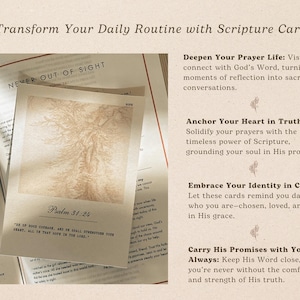 120 Bible Verse Cards Printable Set NIV Scripture Affirmation Deck ...