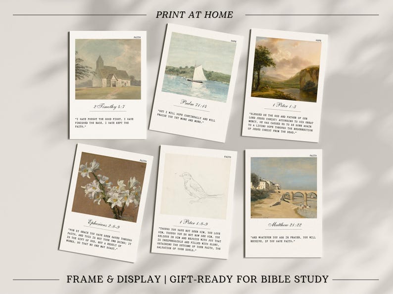 ESV 120 Bible Verse Cards - Printable Scripture for Vision Boards ...