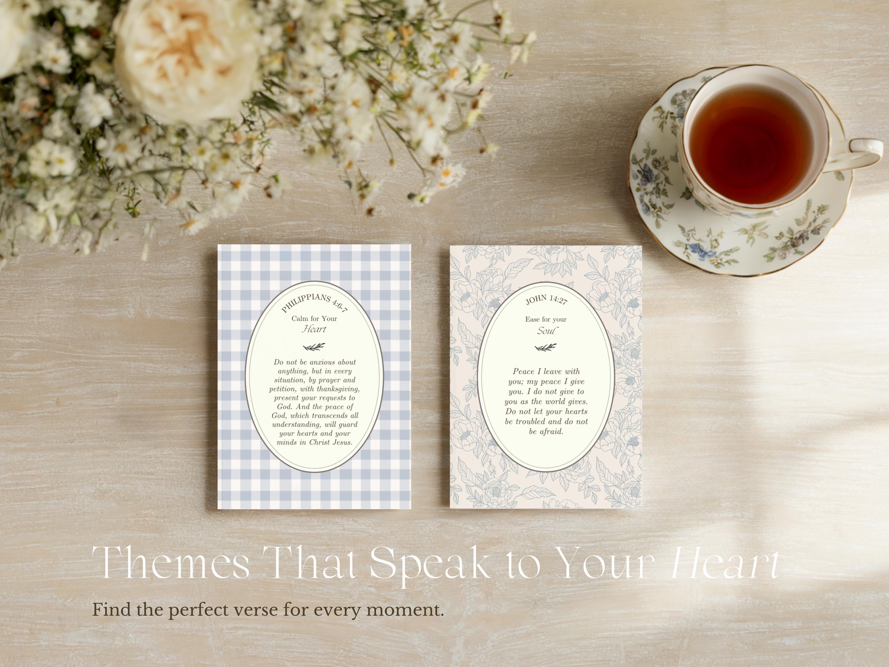 120 Bible Verse Cards NIV Printable Cottagecore Scripture Cards Modern ...