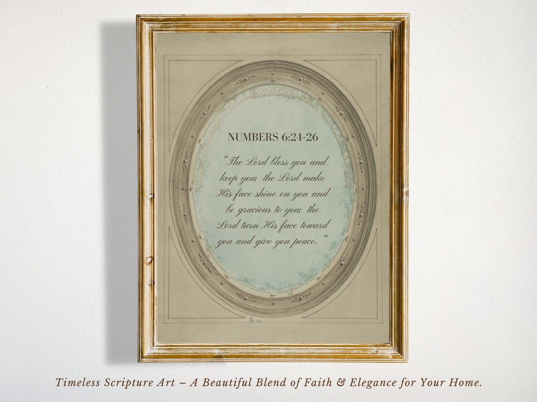 Vintage Bible Verse Wall Art Christian Home Decor Printable Bible Verse ...