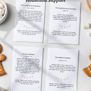Christian Advent Calendar Printable | 25 Days Christmas Bible Verses ...