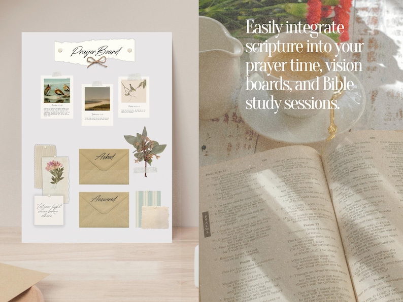 120 Bible Verse Cards - KJV Printable Scripture for Vision Boards ...