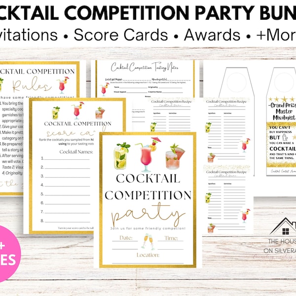Cocktail Contest Scorecard - Etsy