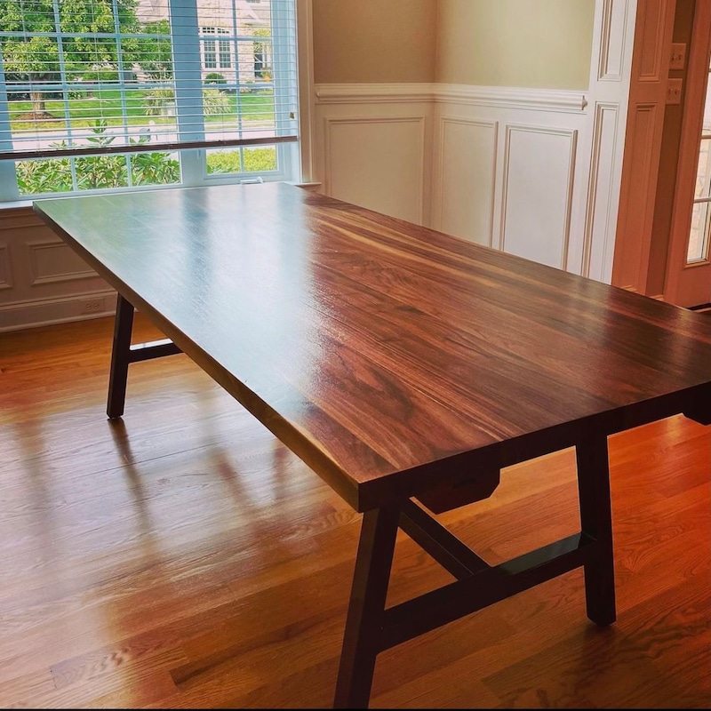 Walnut Dining Table - Etsy