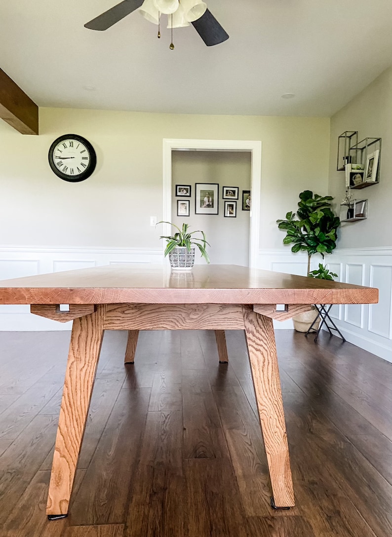 Farmhouse Dining Table Custom Amish Made Kitchen Table A - Etsy