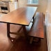 Modern Farmhouse A Frame Tables Solid Amish Made Hard Wood - Etsy