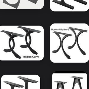 Solid Black Walnut Modern Dining Table Handcrafted Custom Made Kitchen ...