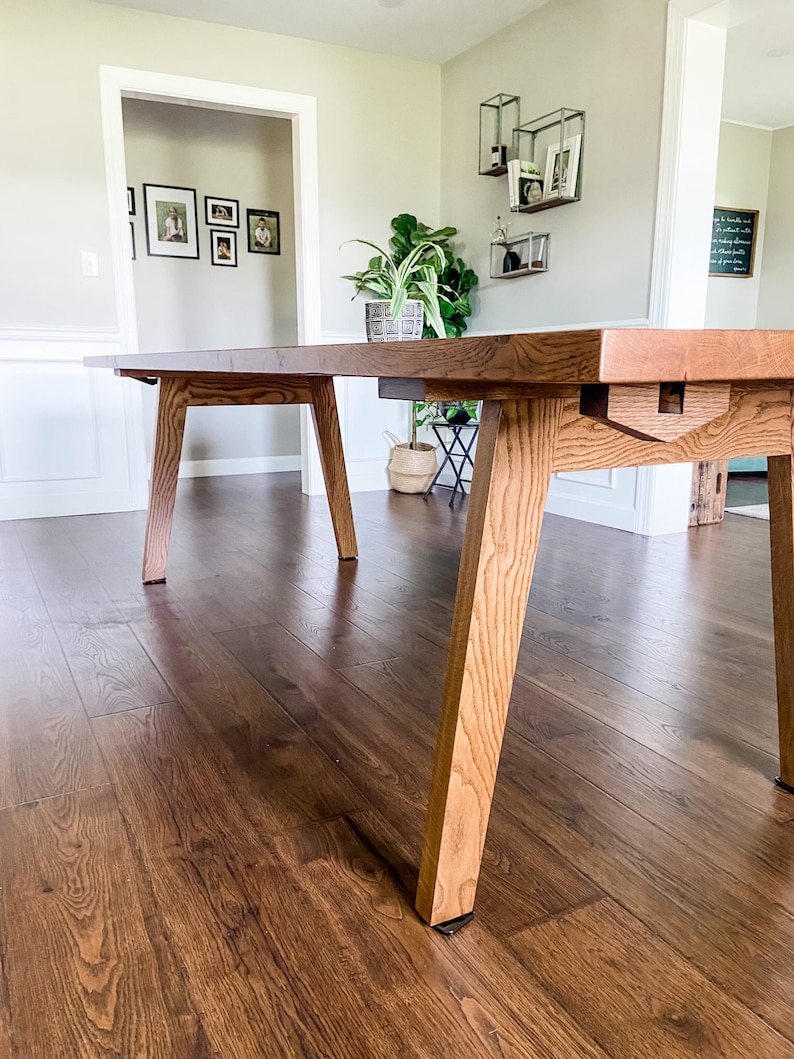Farmhouse Dining Table Custom Amish Made Kitchen Table A - Etsy