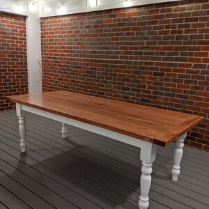 Farmhouse Kitchen Tables Customizable, Amish Made, Hardwood, Dining ...