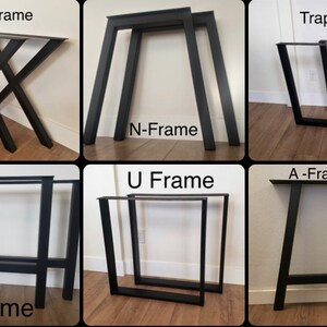 Solid Black Walnut Modern Dining Table Handcrafted Custom Made Kitchen ...