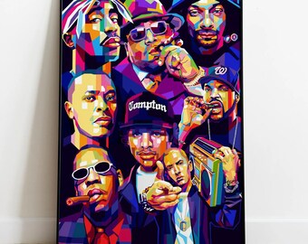 Hip Hop Legends Poster - Etsy