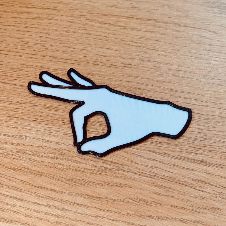 Hand Circle Game Bookmark 3D Printed Gamer Kid Meme Gift - Etsy