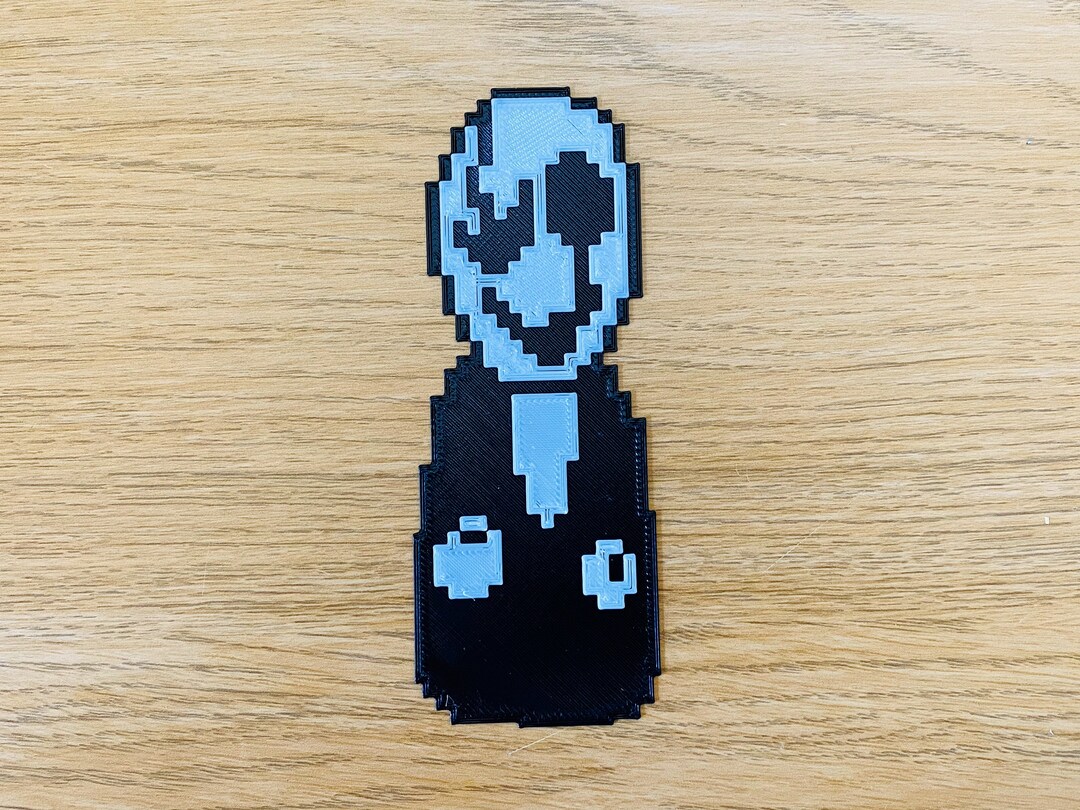 Undertale Inspired Gaster Bookmark - 3D Printed - Gamer Kid Gift Party ...