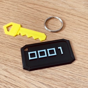 Roblox Doors Inspired Room Key Toy / Keyring / Keychain / Bag Zip Tag ...