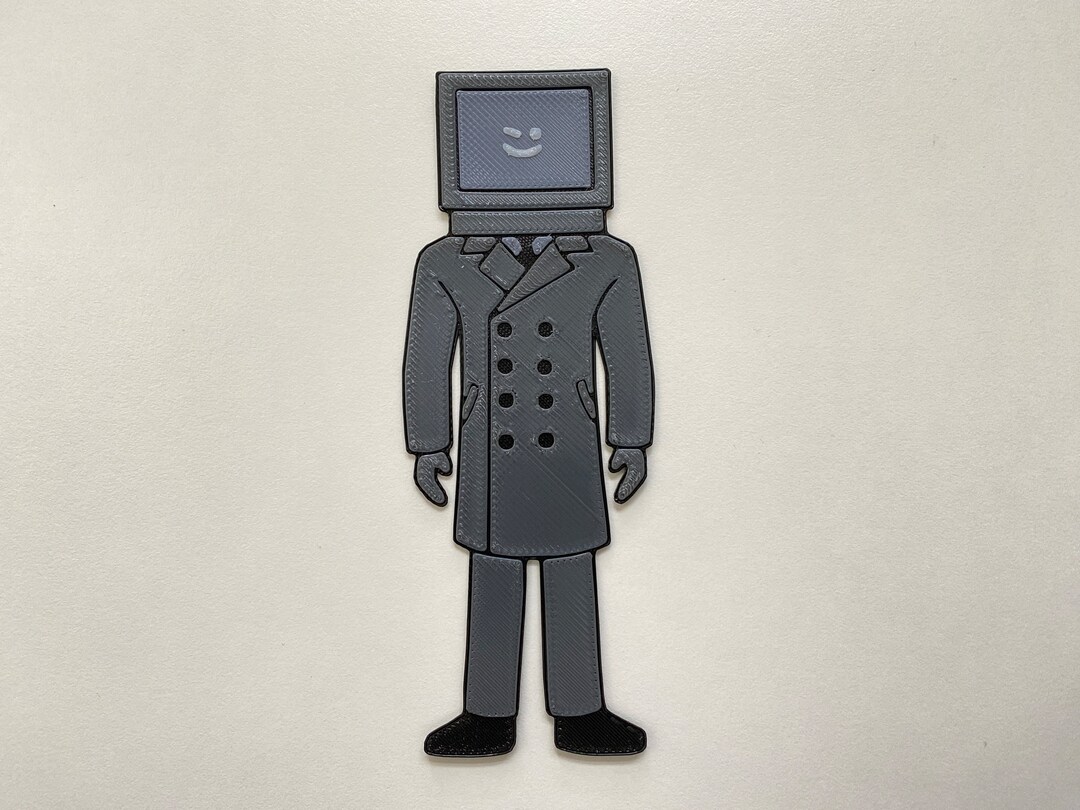 Skibidi Toilet Inspired TV Man Bookmark - 3D Printed - Gamer Kid Gift ...