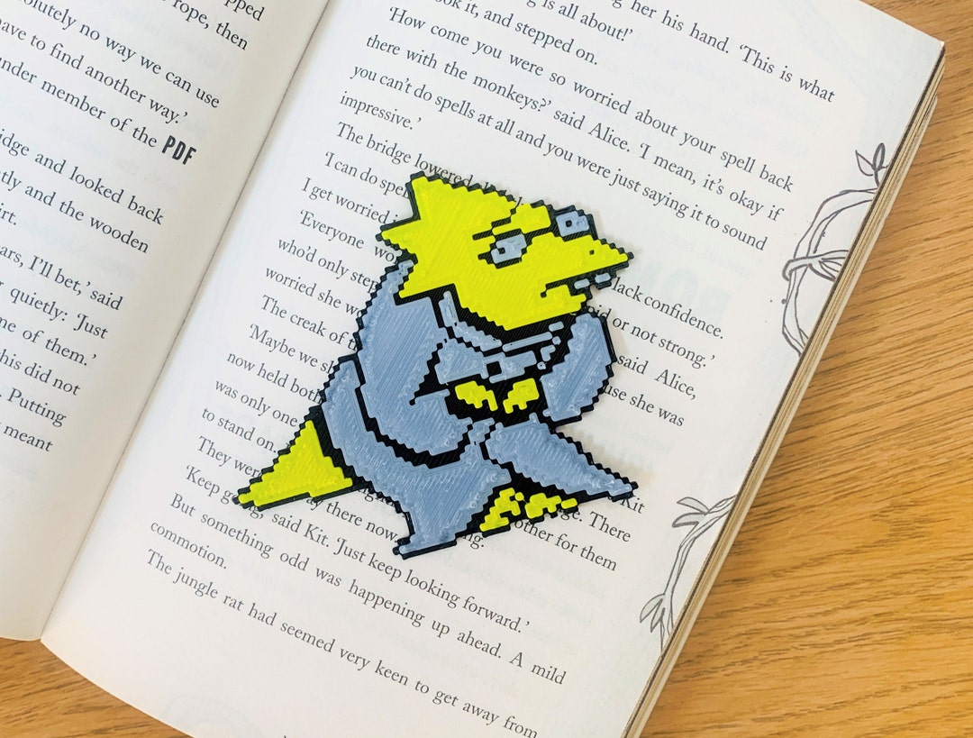 Undertale Inspired Dr Alphys Bookmark 3D Printed Gamer Kid Gift Party ...