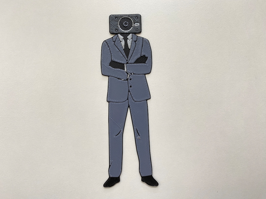 Skibidi Toilet Inspired Speakerman Bookmark - 3D Printed - Gamer Kid ...
