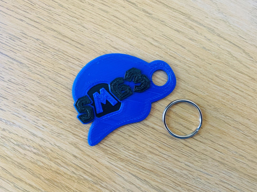 SMG3 Inspired Keyring / Bag Zip Tag - 3D Printed - Gamer Kid Gift Party ...