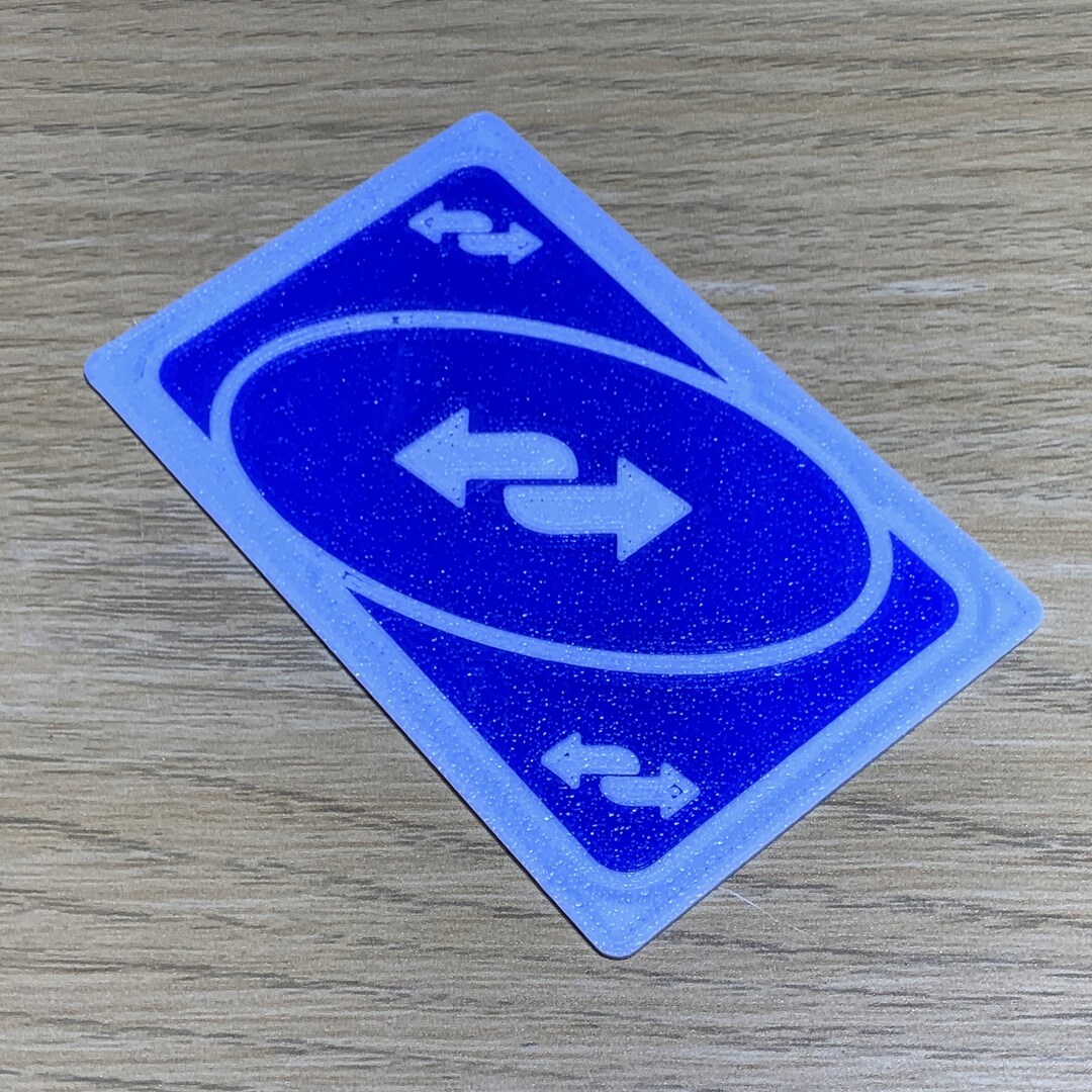 Uno Reverse Card Bookmark 3D Printed Plastic Kids Gamer - Etsy
