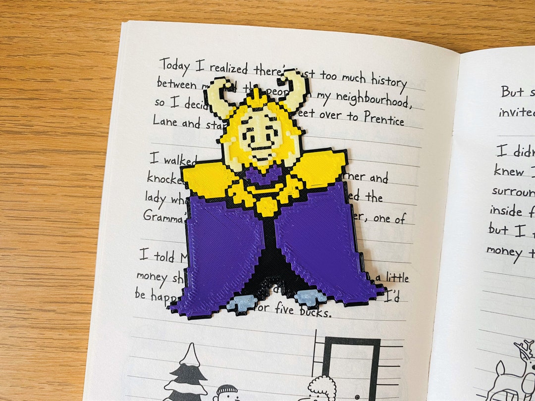 Undertale Inspired Asgore Dreemurr Bookmark - 3D Printed - Gamer Kid ...