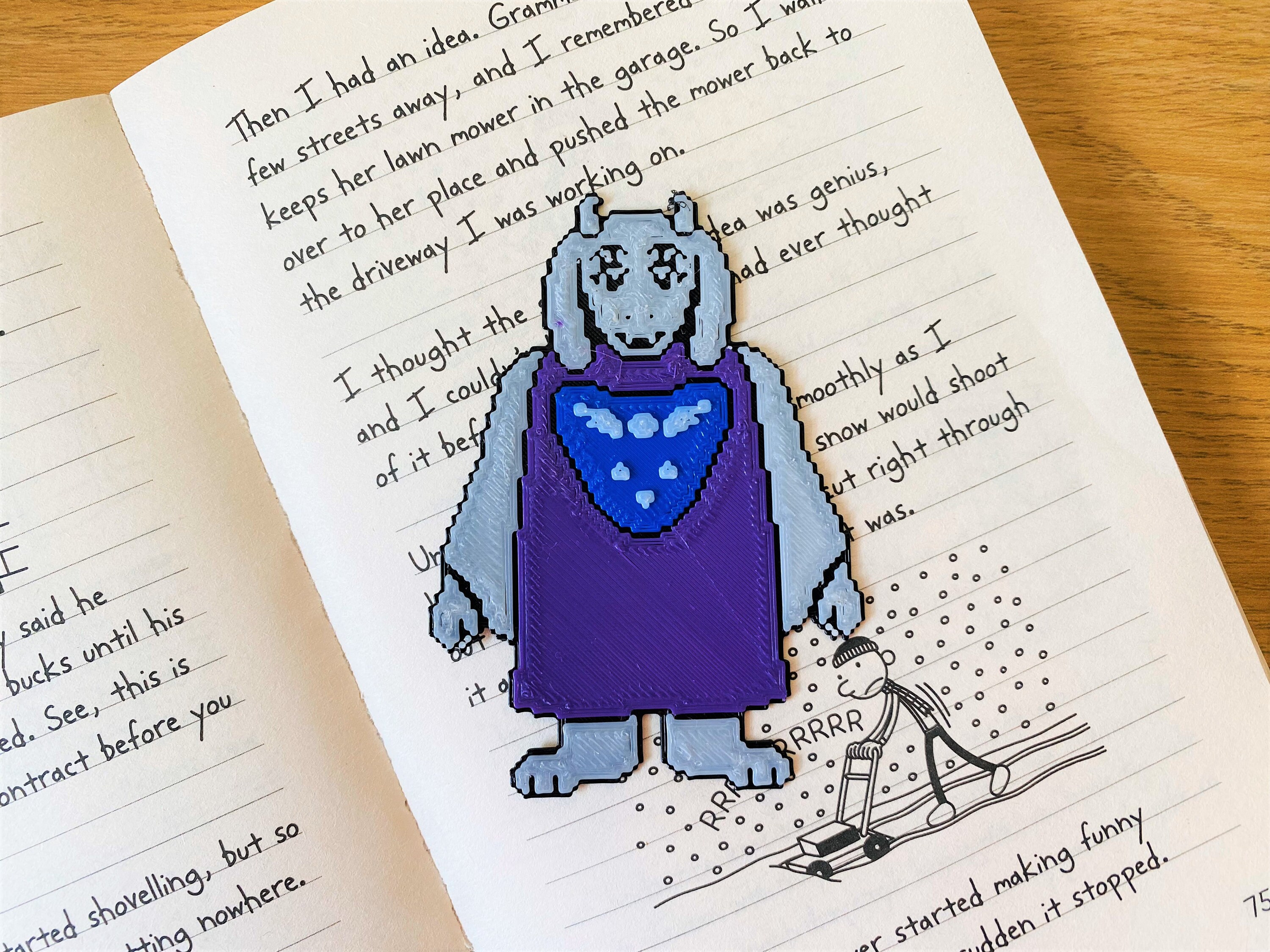 Undertale Inspired Toriel Bookmark 3D Printed Gamer Kid - Etsy