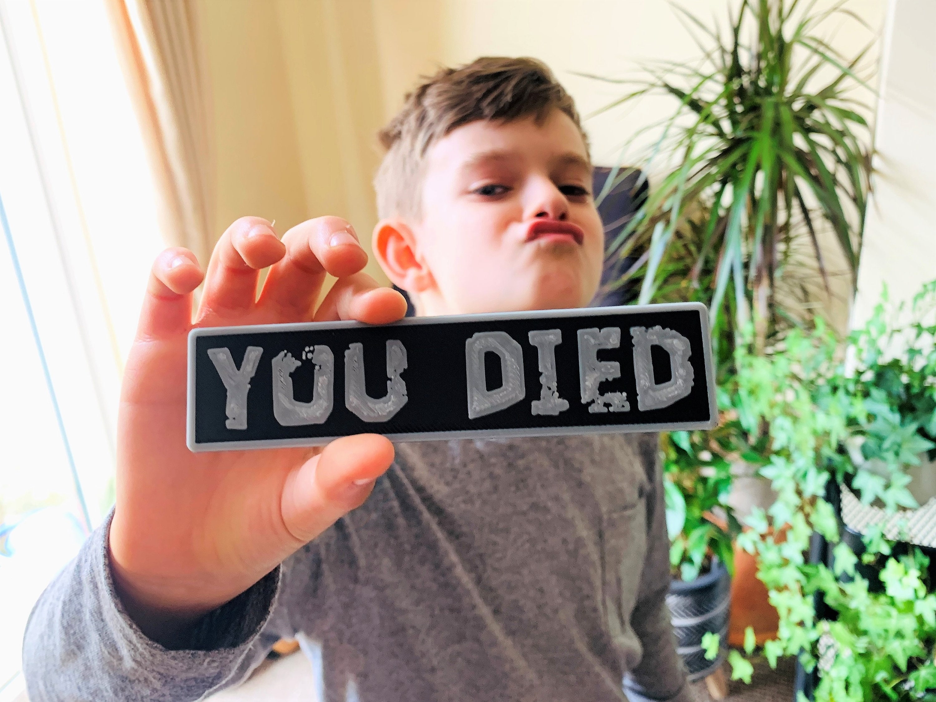 Roblox Doors Game Inspired You Died Bookmark & Plaque 3D - Etsy