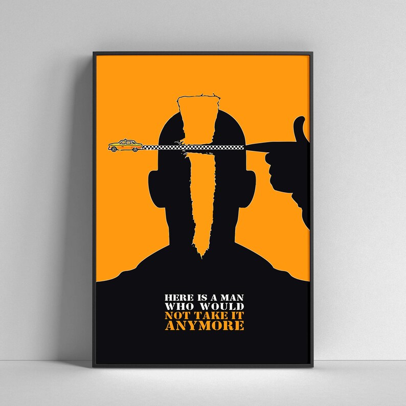 Taxi Driver Movie Poster With Quote - Etsy