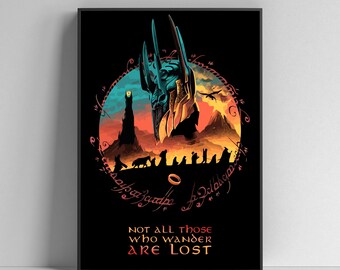 The Lord of the Rings sauron's Eye Movie Poster With - Etsy