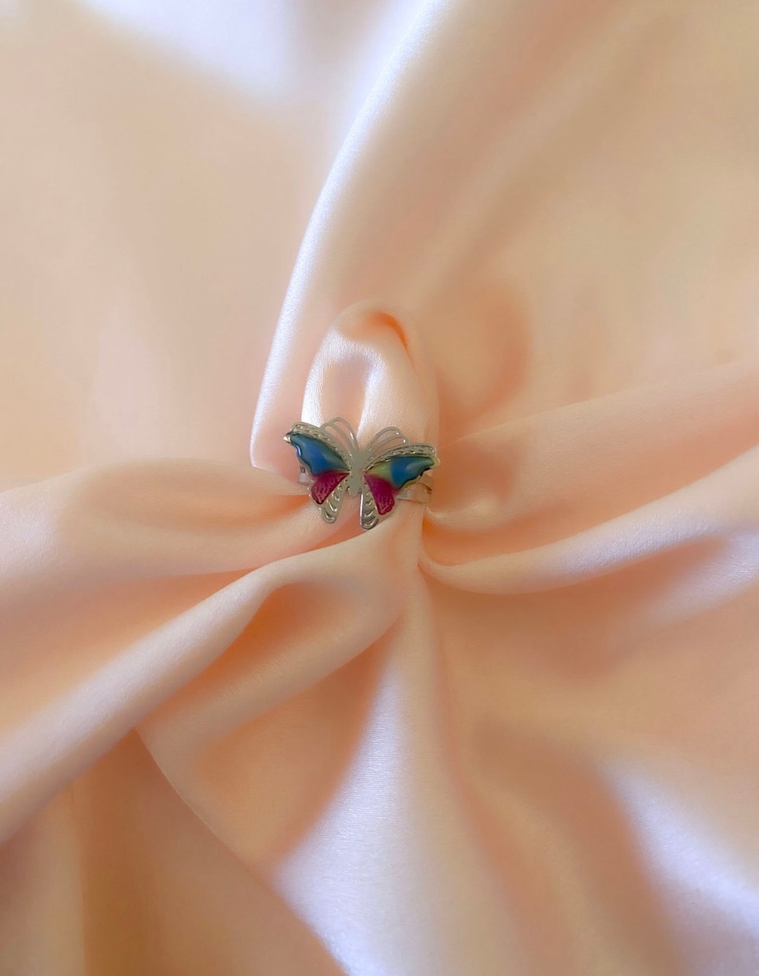 Butterfly Mood Ring - Etsy