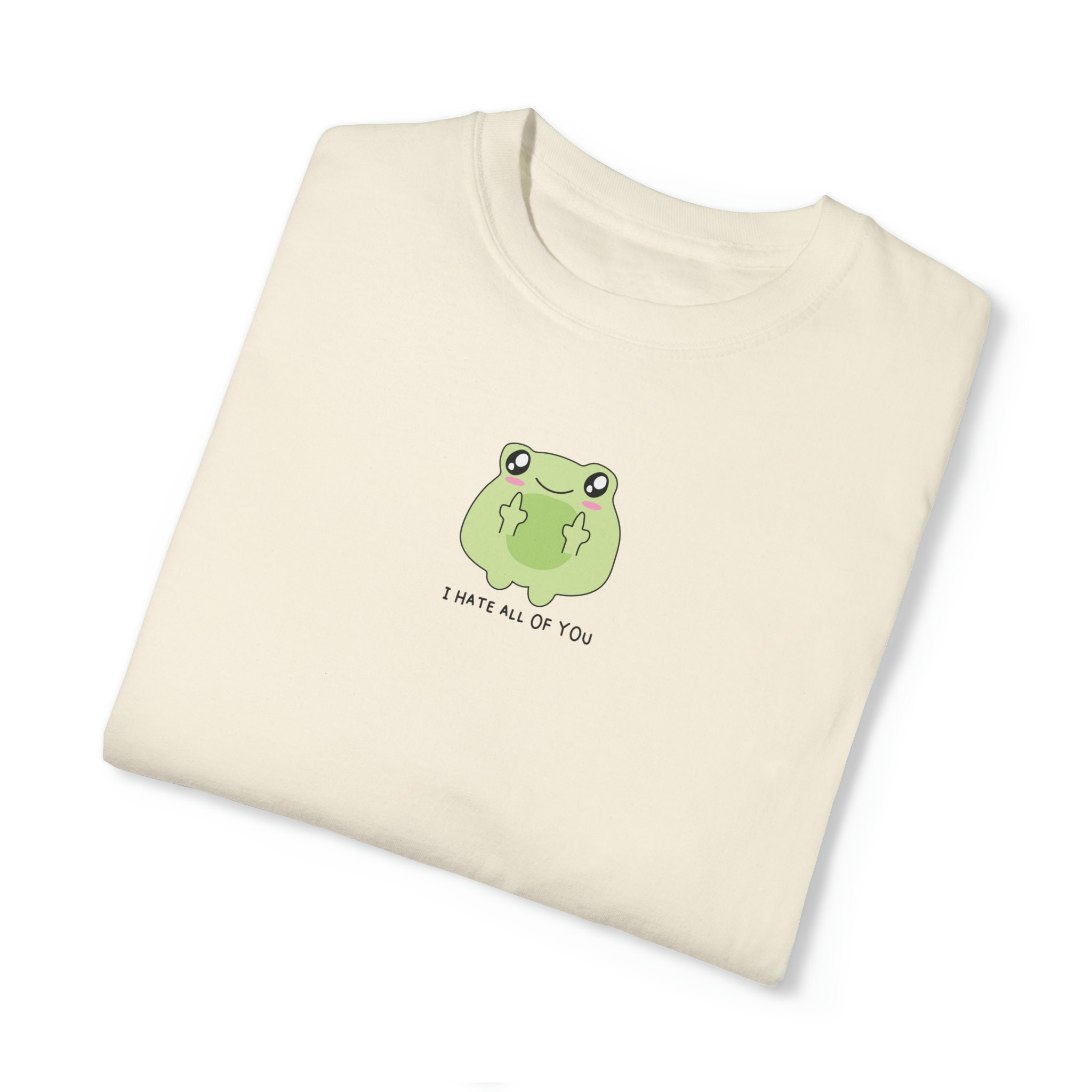 I Hate All of You, Funny Frog Shirt, Kawaii Cute Frog, Cute Funny Adult ...