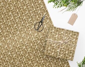 Floral and Gold Wrapping Paper - Etsy