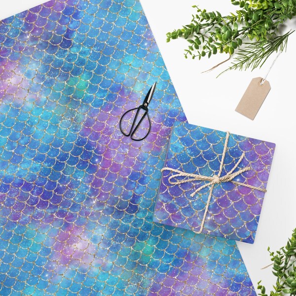 Mermaid Wrapping Paper - Etsy