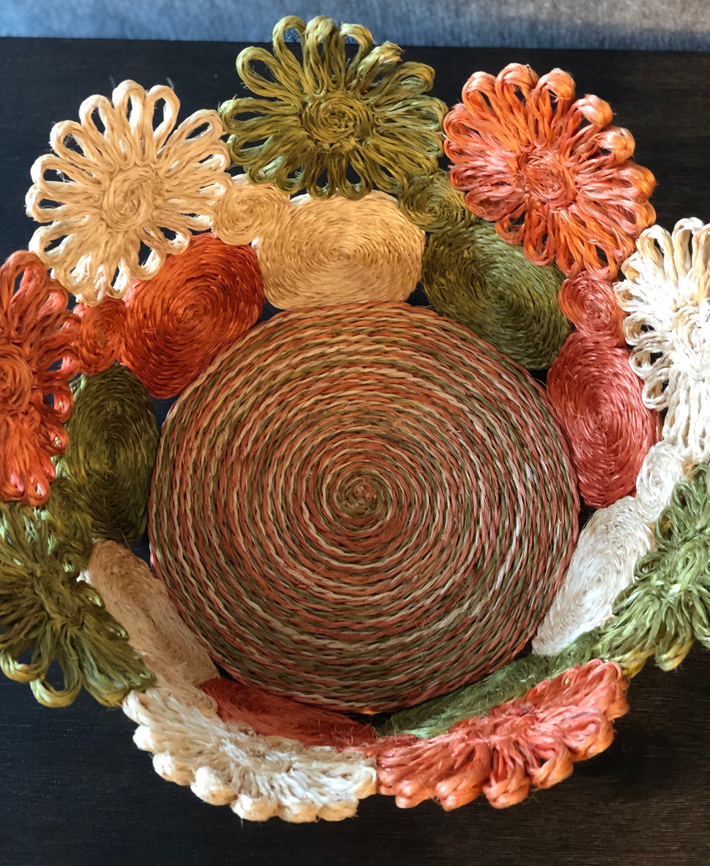 Raffia Baskets Set of Two - Etsy