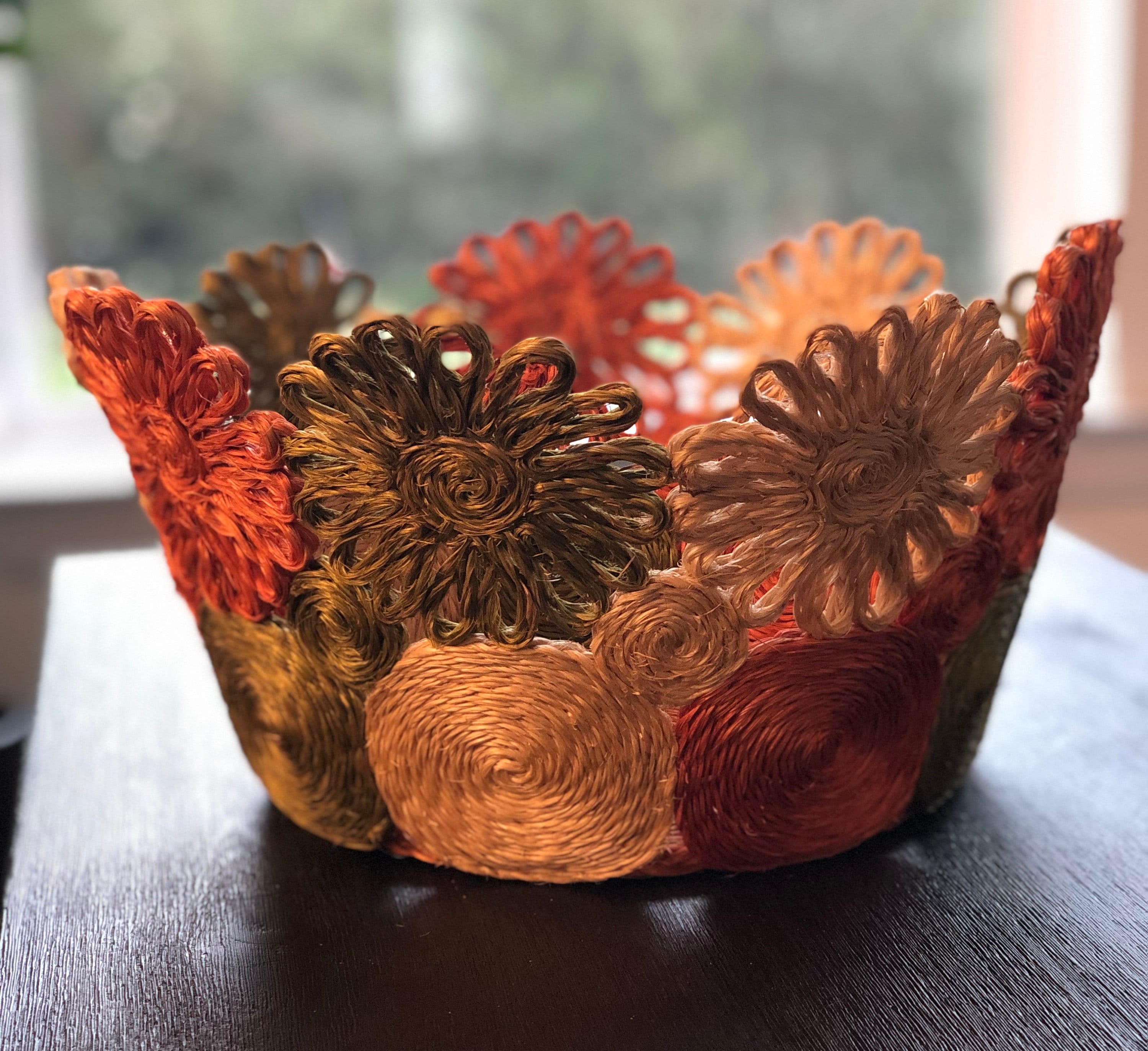 Raffia Baskets Set of Two - Etsy