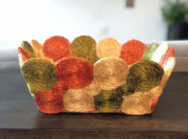 Raffia Baskets Set of Two - Etsy