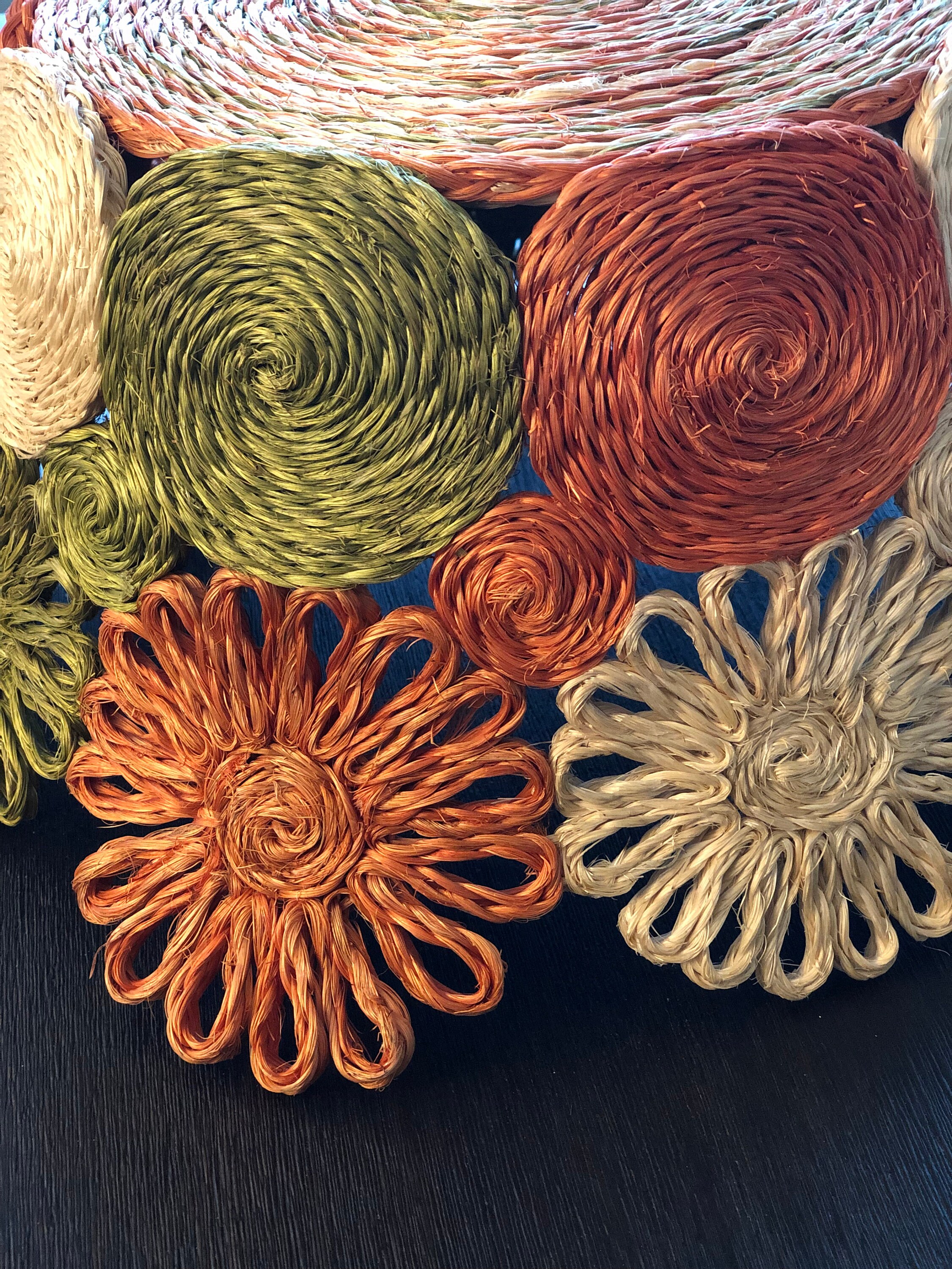 Raffia Baskets Set of Two - Etsy