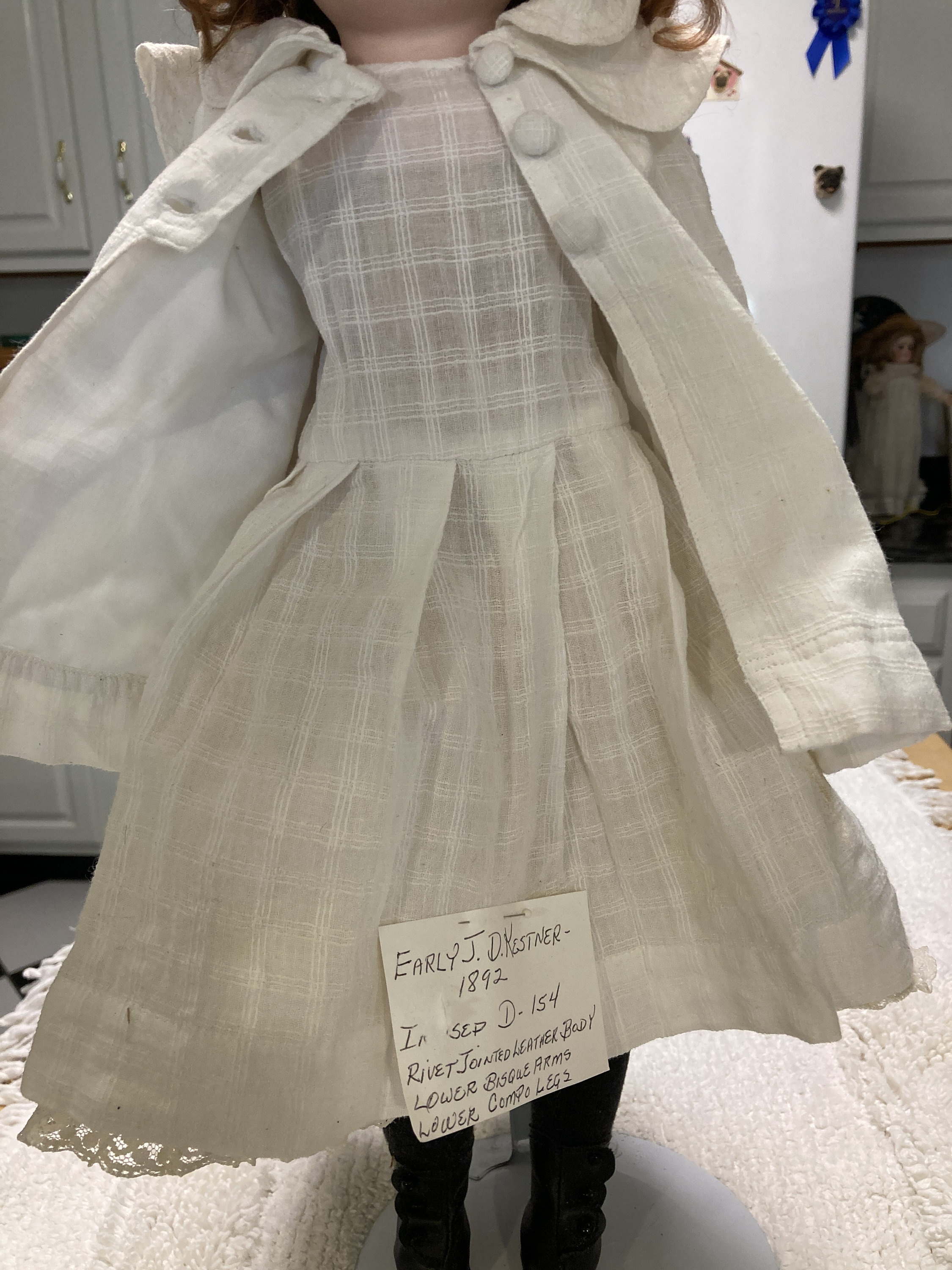 Early Kestner Doll: Rivet Joints, Leather Body, Red Hair - Etsy