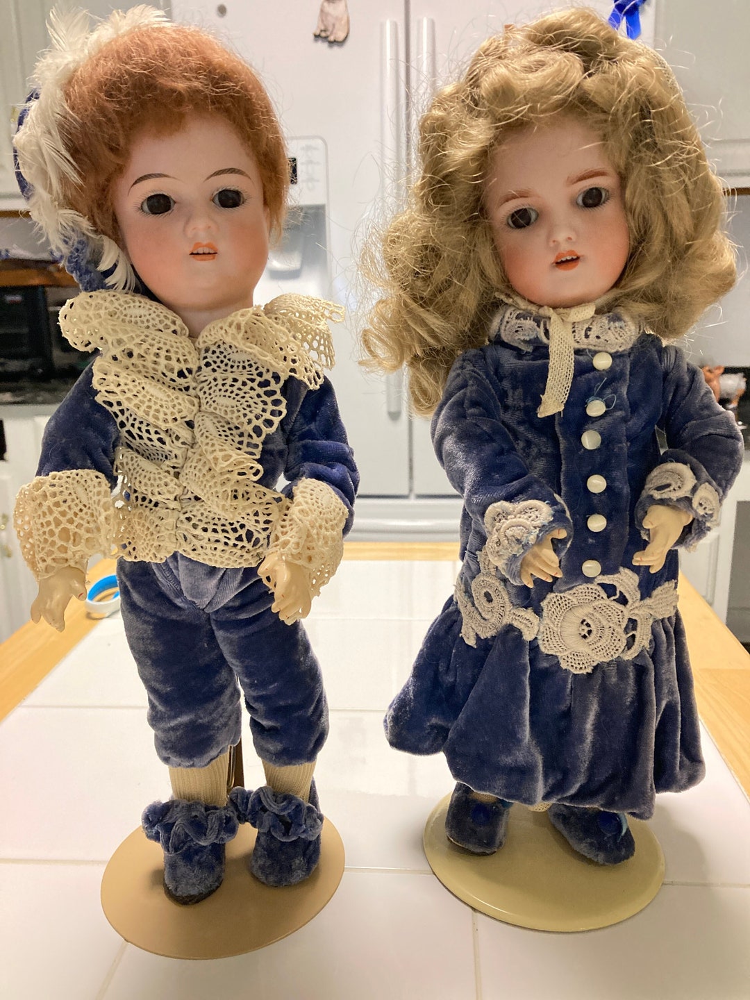 Blue Boy and Girl Vintage Dolls, Mixed - Etsy
