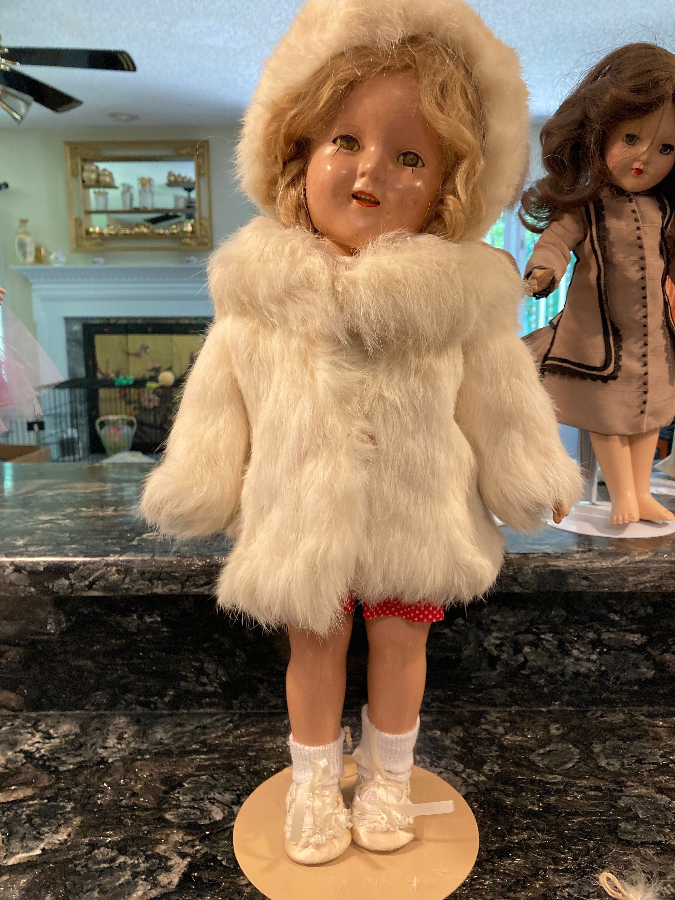 Original Shirley Temple Doll With Fur Coat and Hat - Etsy
