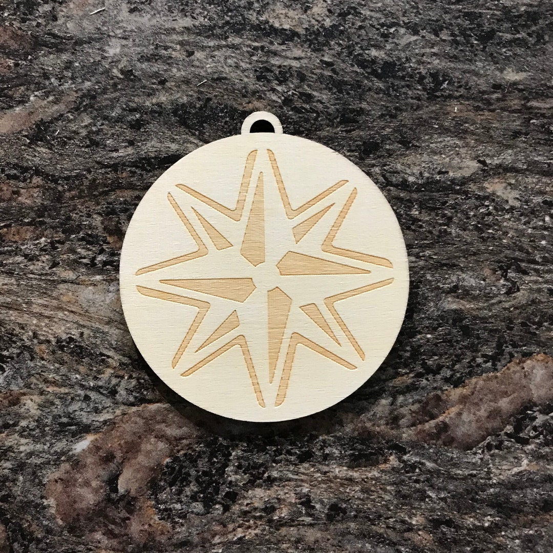 Compass Wood Cutout Unfinished Wood Shapes Nautical 4 - Etsy