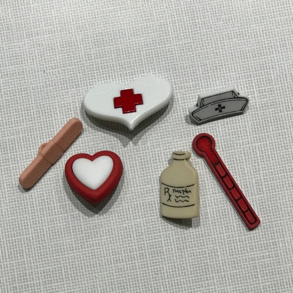 Nurse Buttons - Etsy