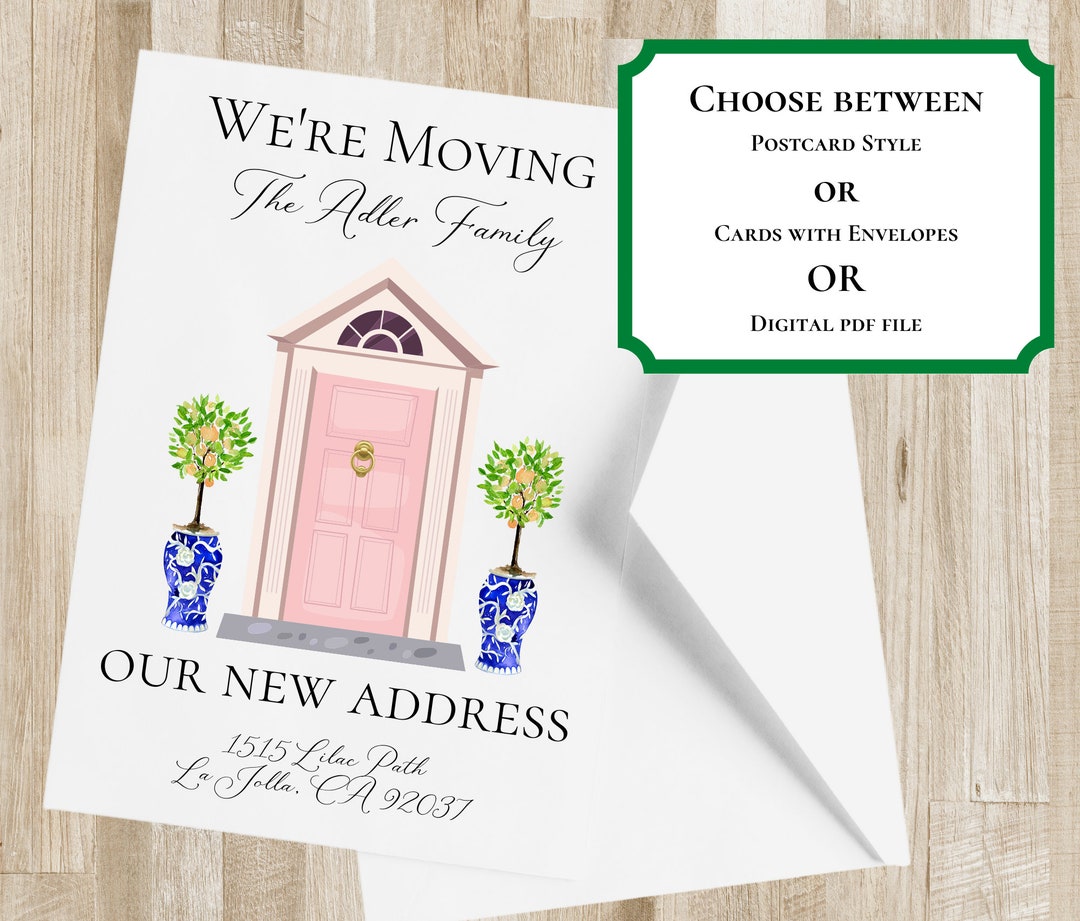 Personalized Moving Announcement Card | We've Moved Card | New Address ...