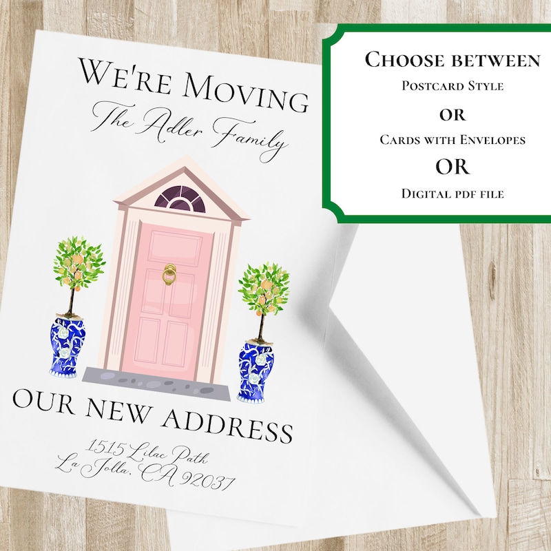 Personalized We've Moved Cards - Etsy