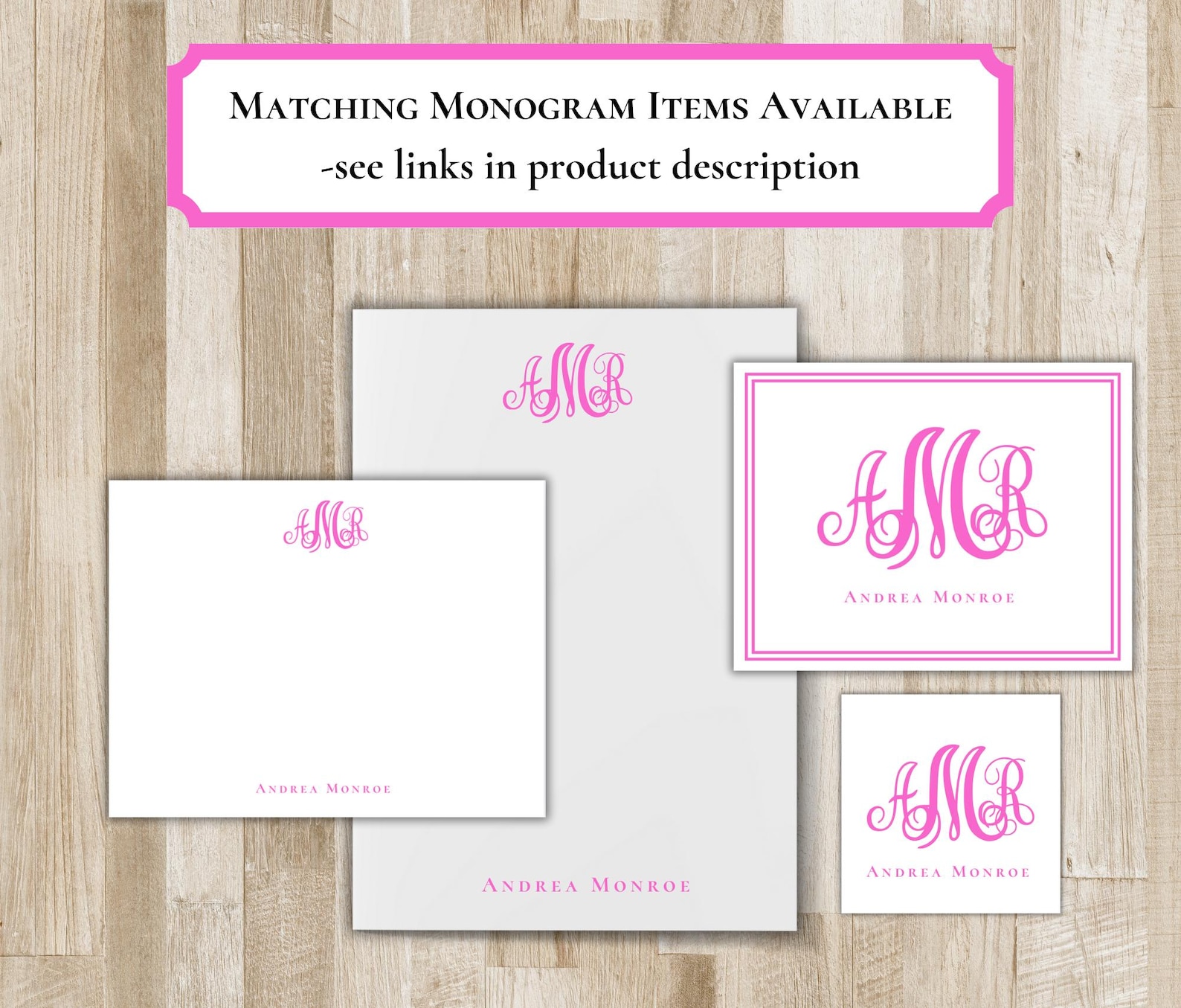 Monogram Stationery Set | Elegant Monogram Stationary | Custom ...
