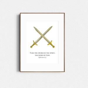 Armor of God Artwork - Set of 6 | Christian Artwork | Bible Verse ...