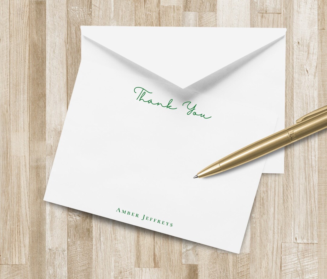 Thank You Cards | Thank You Notes | Correspondence Cards | Personalized ...