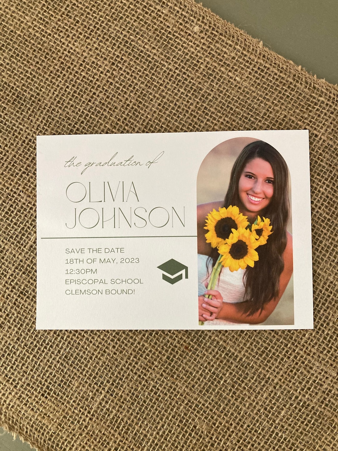 Personalized Graduation Announcement PRINTED Custom Graduation Photo ...